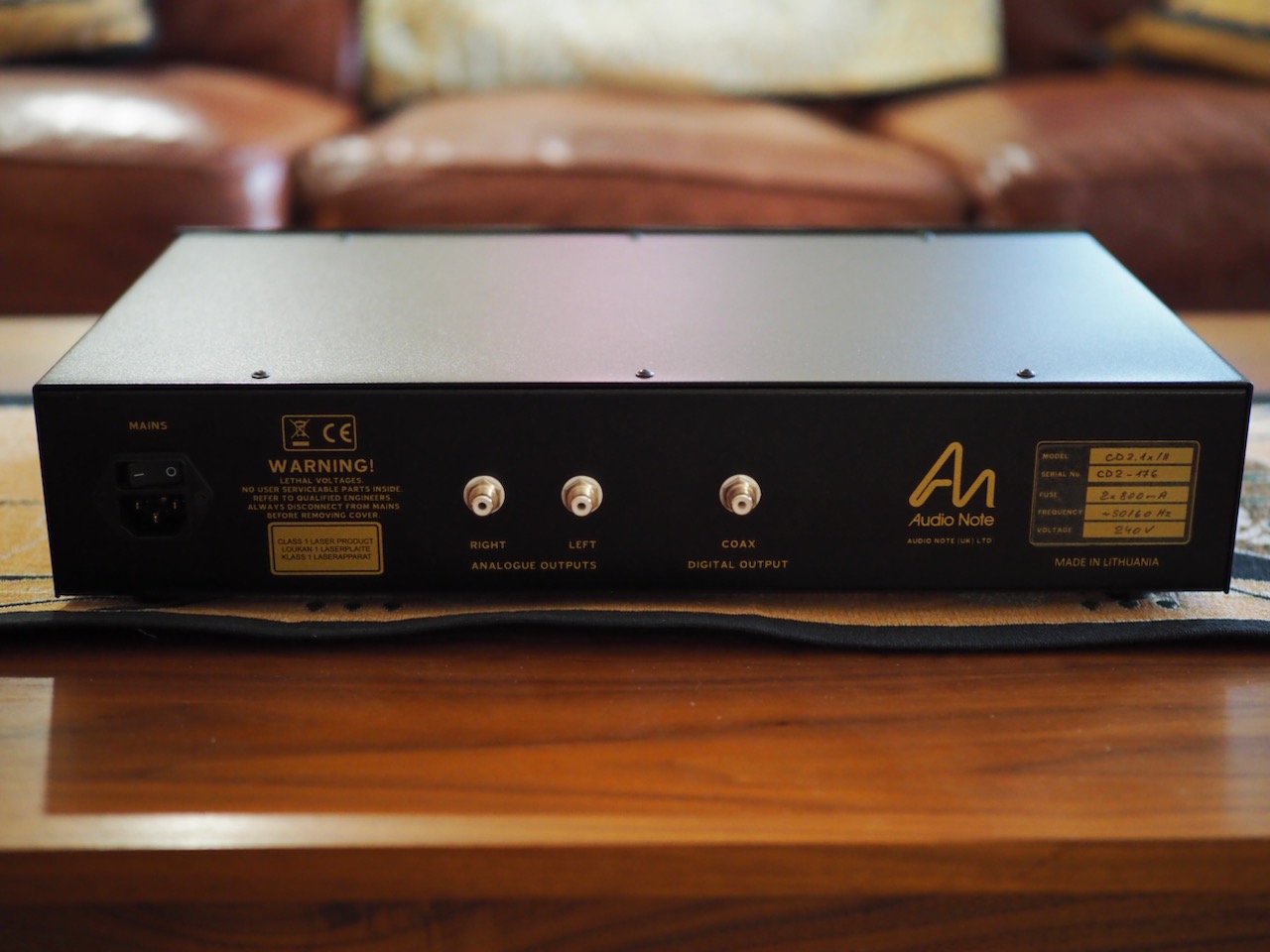 Sneak Peek: The Audio Note (UK) CD 2.1x/II Level Two Red Book CD Player ...