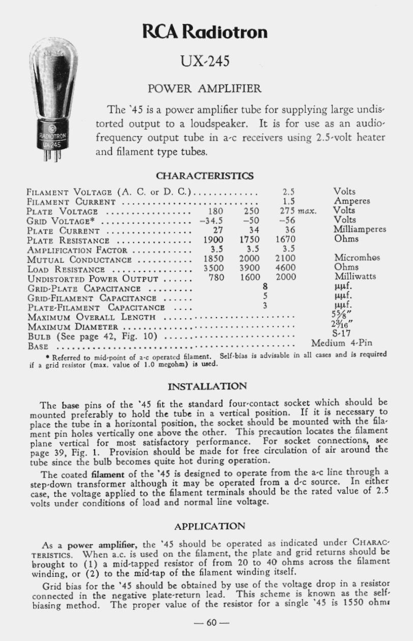 Richard Wugang tells us about the history of the 45 vacuum tube! Part 1 ...